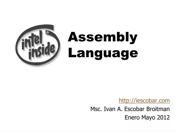 PPT - Assembly Language PowerPoint Presentation, free download - ID:5201315