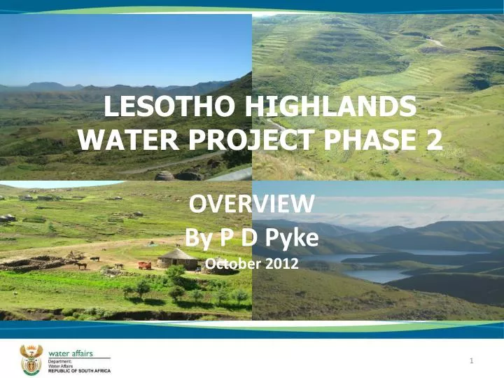 PPT - LESOTHO HIGHLANDS WATER PROJECT PHASE 2 PowerPoint Presentation ...