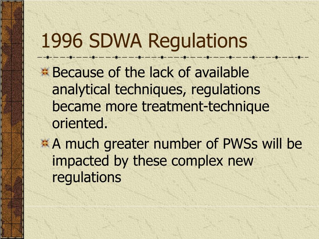 PPT - Meeting Current & Future Drinking Water Regulations PowerPoint ...