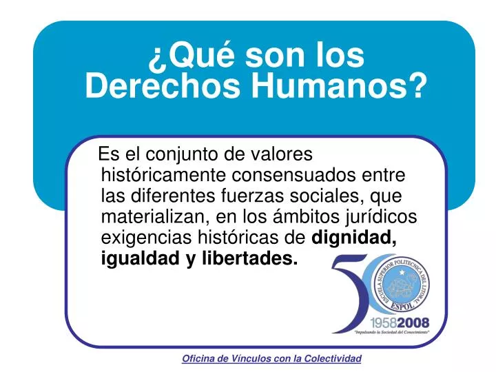 Ppt ¿qué Son Los Derechos Humanos Powerpoint Presentation Free