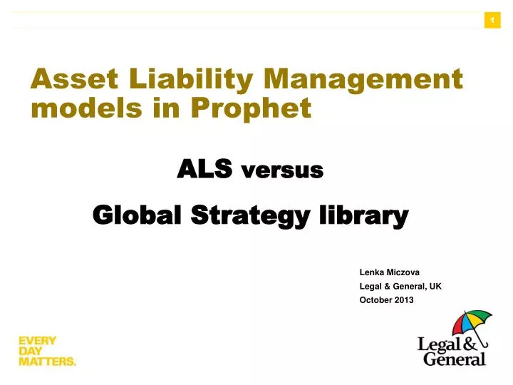 PPT - Asset Liability Management models in Prophet PowerPoint ...