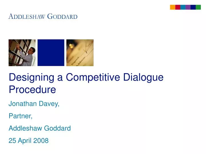 PPT - Designing a Competitive Dialogue Procedure PowerPoint ...