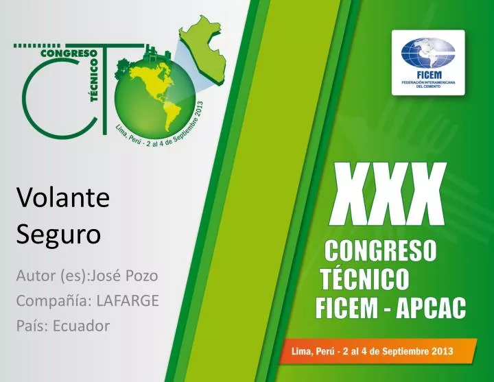 PPT - Volante Seguro PowerPoint Presentation, free download - ID:5204673