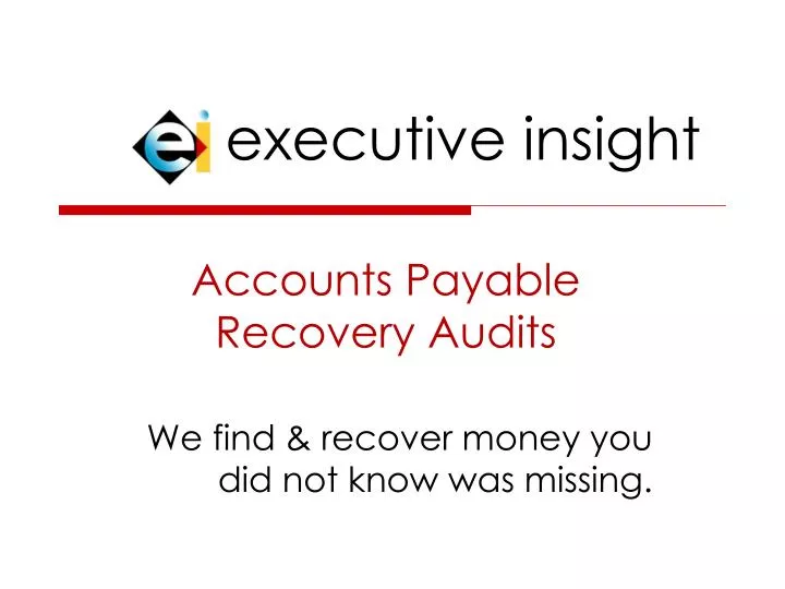 PPT - executive insight PowerPoint Presentation, free download - ID:5207887