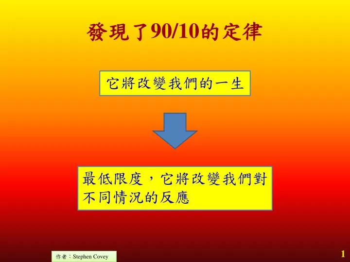 PPT - 發現了 90/10 的定律 PowerPoint Presentation, free download - ID:5209356