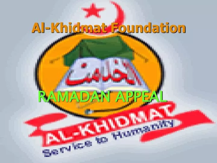 PPT - Al-Khidmat Foundation PowerPoint Presentation, free download - ID ...