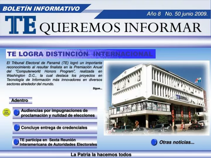 PPT - BOLETÍN INFORMATIVO PowerPoint Presentation, free download - ID ...