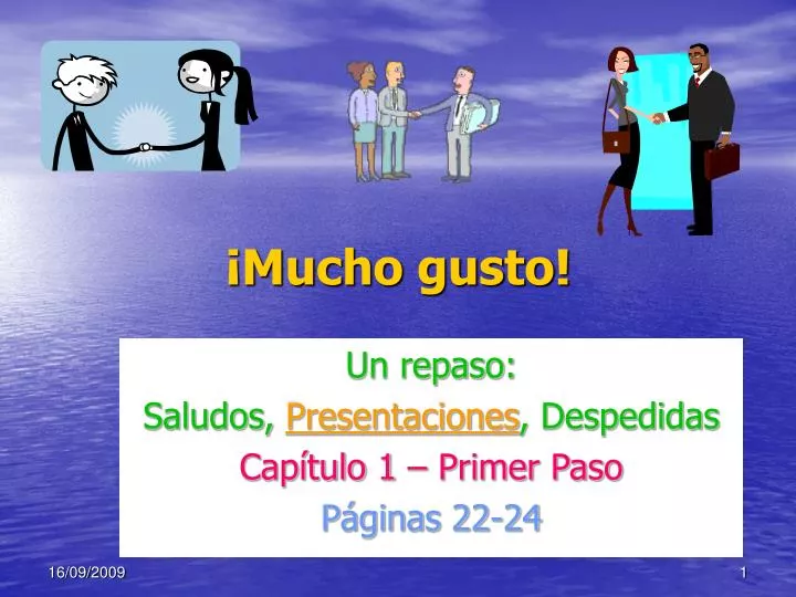 PPT - ¡Mucho gusto! PowerPoint Presentation, free download - ID:5212168