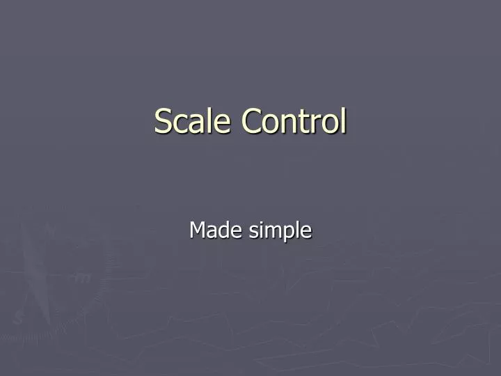PPT - Scale Control PowerPoint Presentation, free download - ID:5212316
