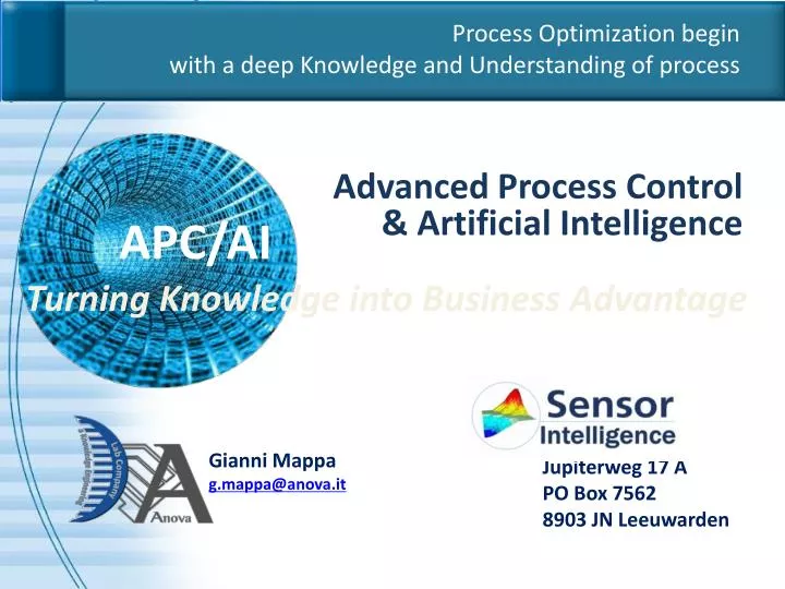 PPT - Process Optimization begin with a deep Knowledge and ...
