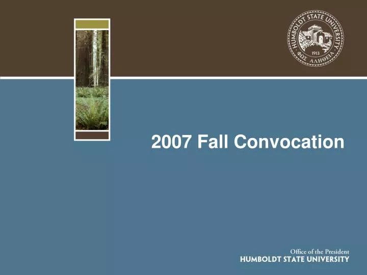 PPT - 2007 Fall Convocation PowerPoint Presentation, free download - ID ...