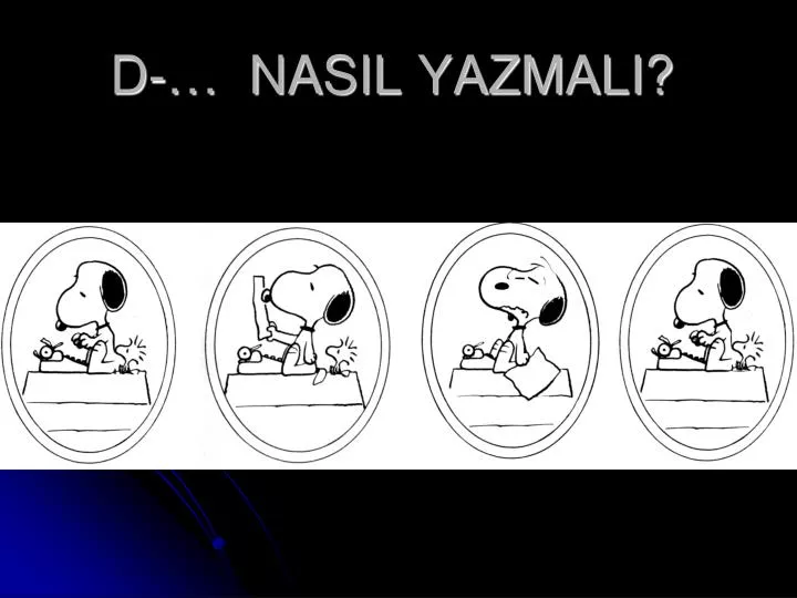 PPT - D-… NASIL YAZMALI? PowerPoint Presentation, free download - ID ...