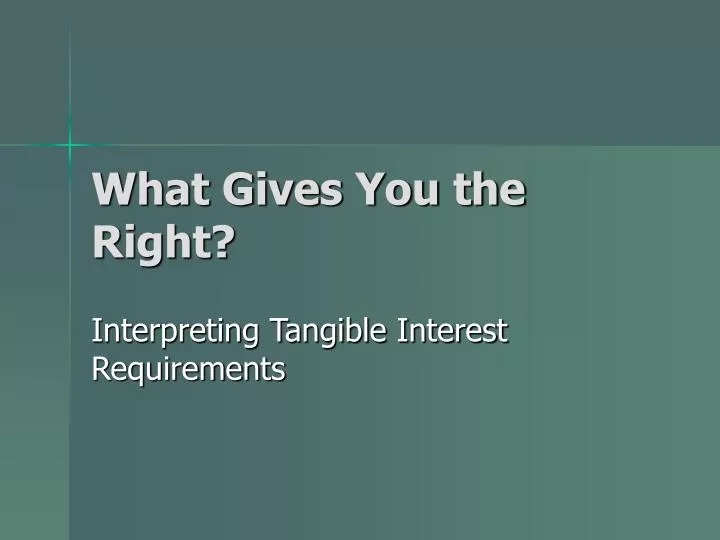 PPT - What Gives You the Right? PowerPoint Presentation, free download ...