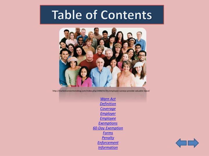 PPT - The WARN ACT PowerPoint Presentation - ID:5220414