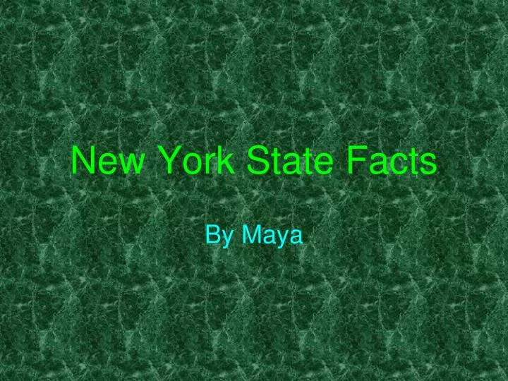 PPT - New York State Facts PowerPoint Presentation, free download - ID ...