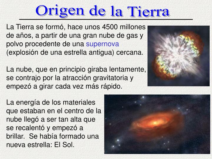 PPT - Origen de la Tierra y su estructura interna PowerPoint ...