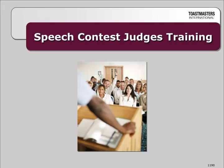 PPT - Speech Contest Judges Training PowerPoint Presentation, free ...