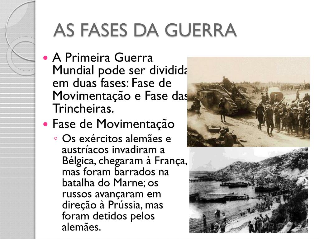 PPT - PRIMEIRA GUERRA MUNDIAL (1914 –1918) PowerPoint Presentation ...
