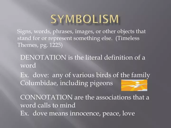 PPT - Symbolism PowerPoint Presentation, free download - ID:5225900