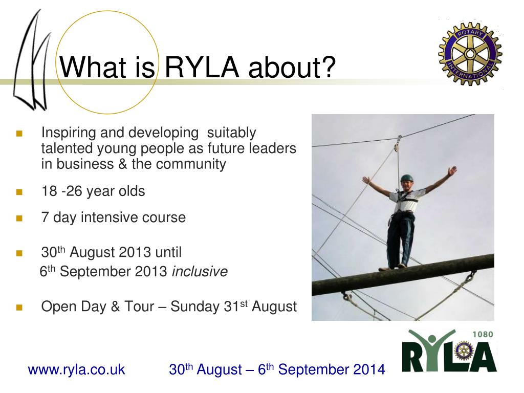 PPT - District 1080 - RYLA 2014 PowerPoint Presentation, free download ...