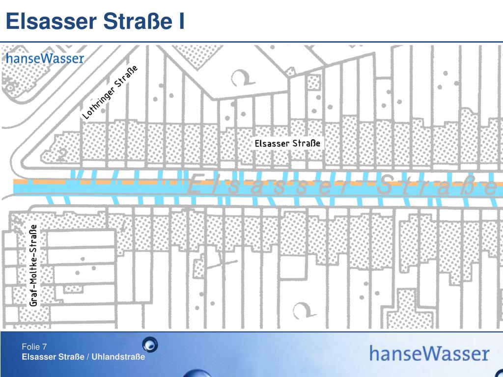 PPT - Geplante Kanalbaumaßnahmen in der Uhlandstraße und der Elsasser ...