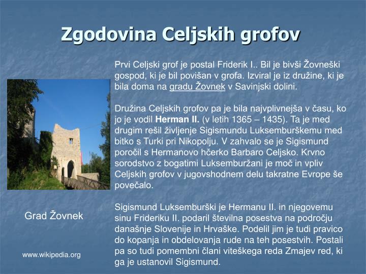 PPT - CELJSKI GROFJE PowerPoint Presentation - ID:5227513