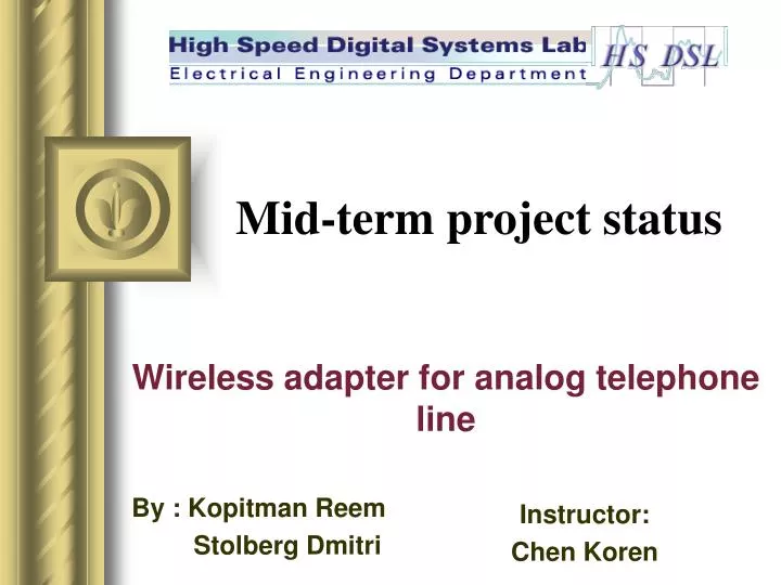 PPT - Mid-term project status PowerPoint Presentation, free download ...