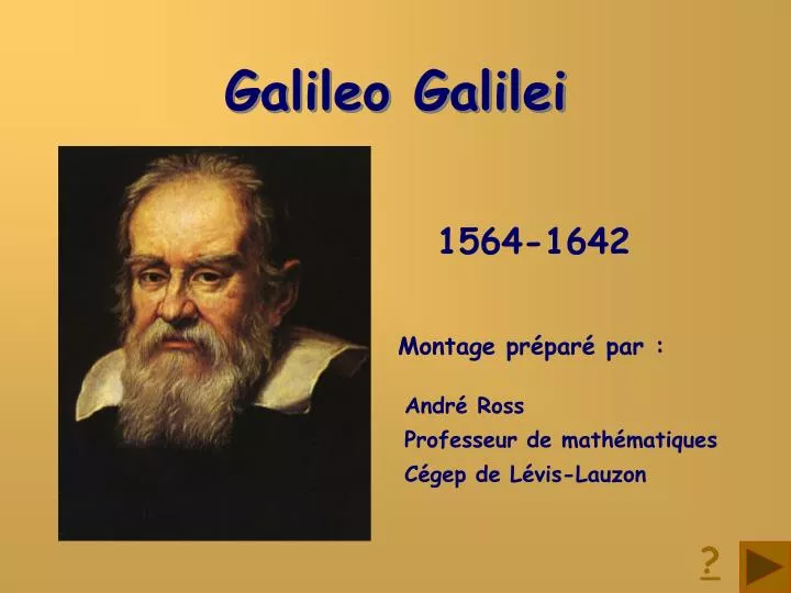 PPT - Galileo Galilei PowerPoint Presentation, free download - ID:5229694
