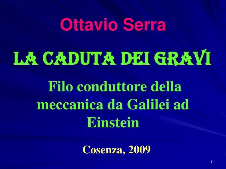 PPT - Ottavio Serra PowerPoint Presentation, free download - ID:5229706