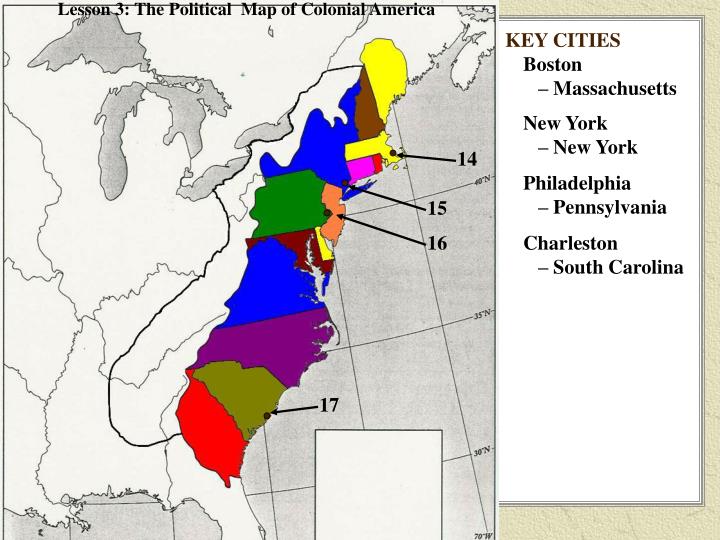 PPT - The Political Map of Colonial America PowerPoint Presentation ...