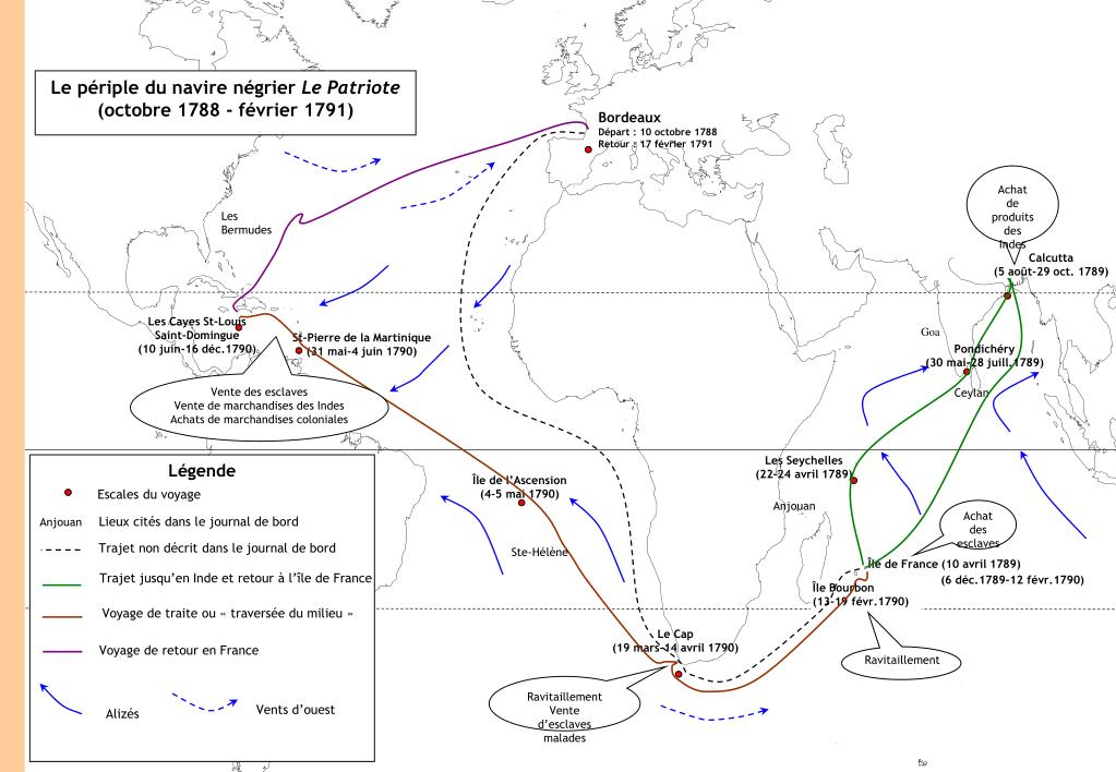 PPT - Le périple du navire négrier bordelais Le Patriote (octobre 1788 ...