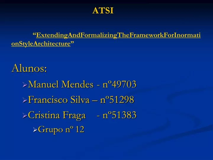 PPT - ATSI PowerPoint Presentation, free download - ID:5231295