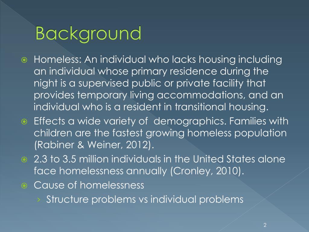 PPT - Social Justice and the Homeless Population PowerPoint ...