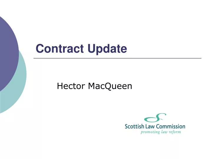 PPT - Contract Update PowerPoint Presentation, free download - ID:5232061