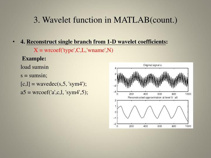 PPT - Learning Wavelet Transform by MATLAB Toolbox PowerPoint Presentation - ID:5232320