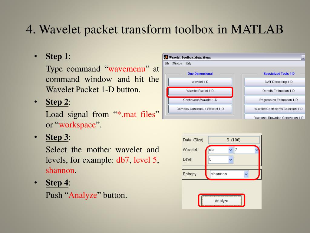 PPT - Learning Wavelet Transform by MATLAB Toolbox PowerPoint ... PPT - Learning Wavelet Transform by MATLAB Toolbox PowerPoint ...