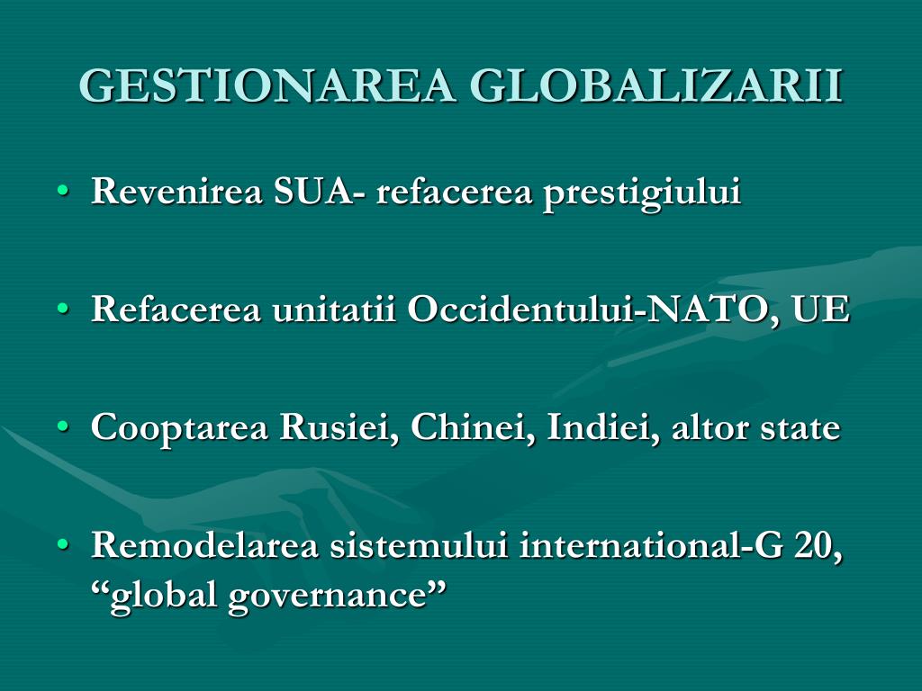 PPT - CINE GESTIONEAZA GLOBALIZAREA ? PowerPoint Presentation, free ...