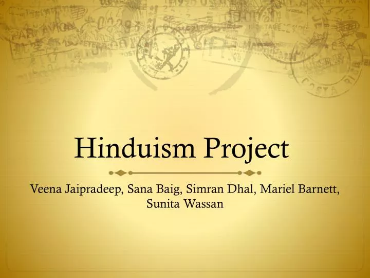 PPT - Hinduism Project PowerPoint Presentation, free download - ID:5238234