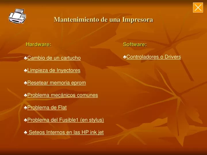 PPT - Mantenimiento de una Impresora PowerPoint Presentation, free download - ID:5238247