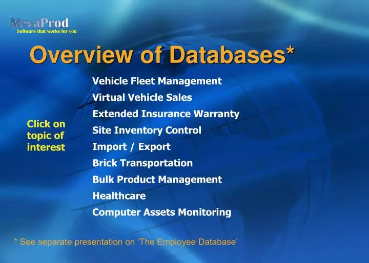 PPT - Overview of Databases* PowerPoint Presentation, free download ...