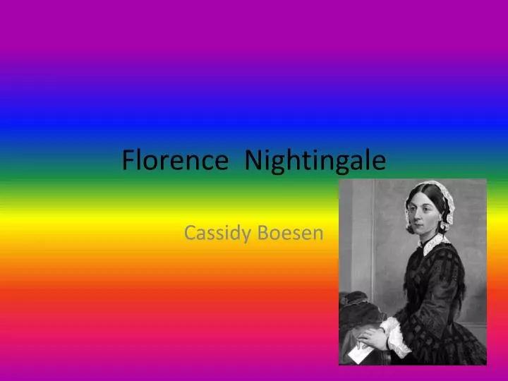 PPT - Florence Nightingale PowerPoint Presentation, free download - ID ...