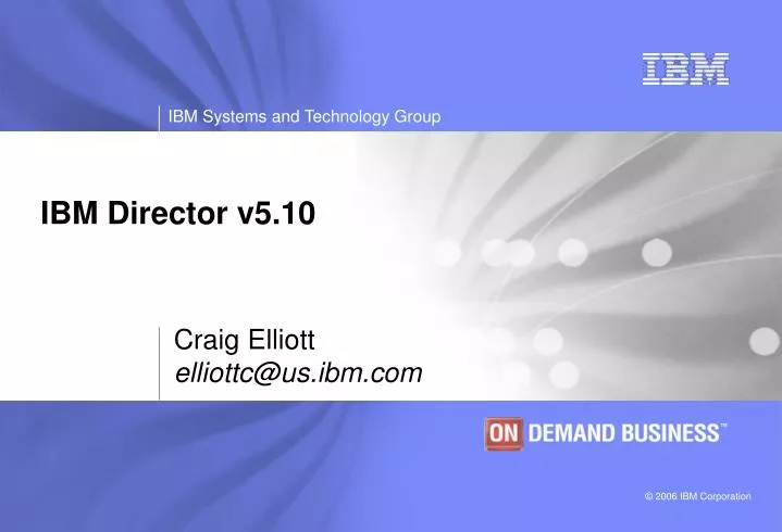 PPT - IBM Director v5.10 PowerPoint Presentation, free download - ID ...