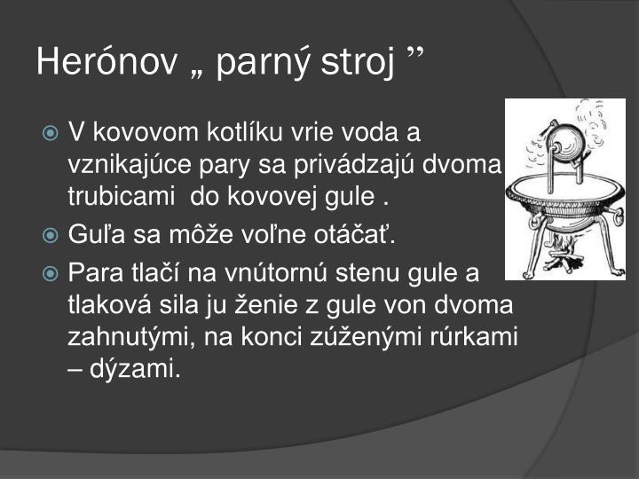 PPT - Tepelný motor a parný stroj PowerPoint Presentation - ID:5245445