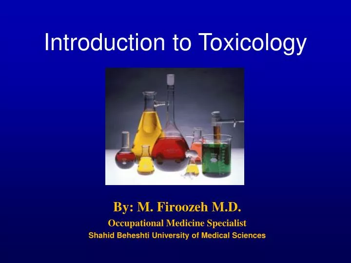 PPT - Introduction to Toxicology PowerPoint Presentation, free download ...