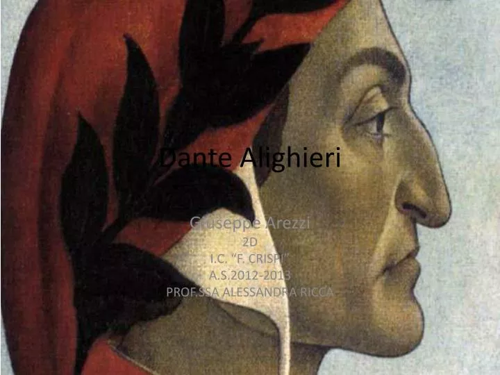 PPT - Dante Alighieri PowerPoint Presentation, free download - ID:5247925