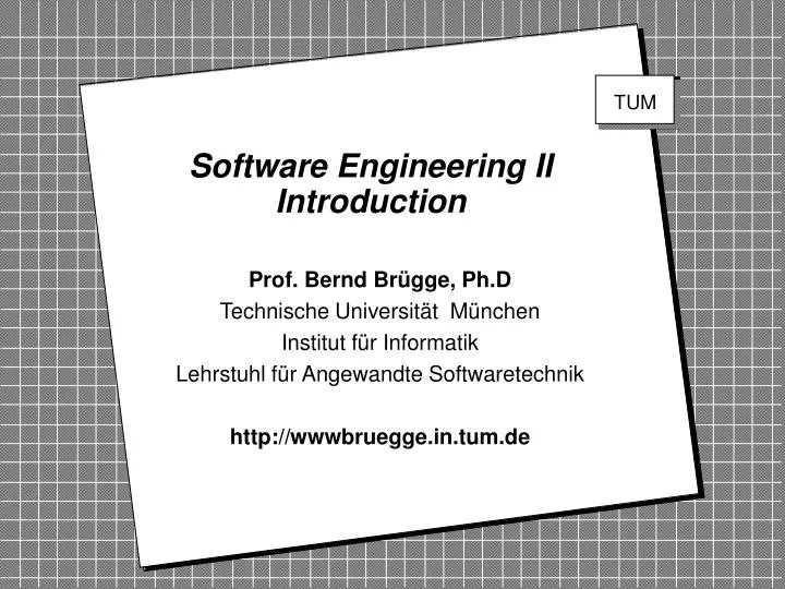 PPT - Software Engineering II Introduction PowerPoint Presentation ...