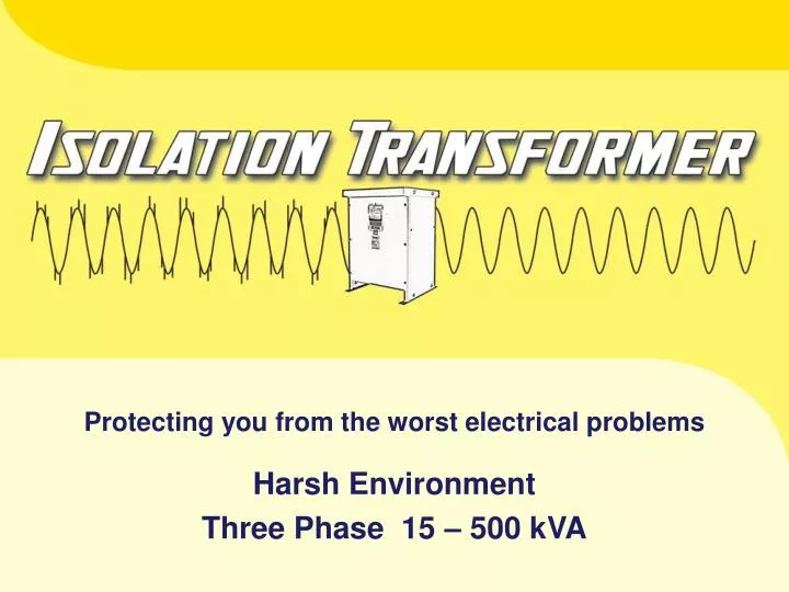 PPT - Protecting you from the worst electrical problems PowerPoint ...