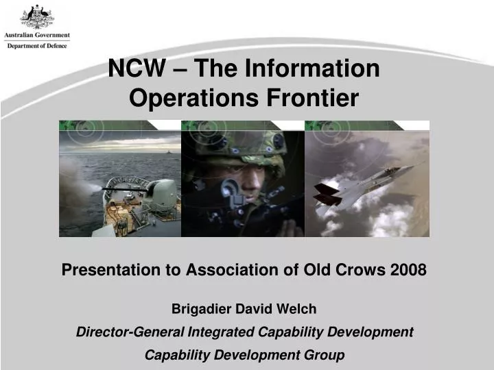 PPT - NCW – The Information Operations Frontier PowerPoint Presentation ...