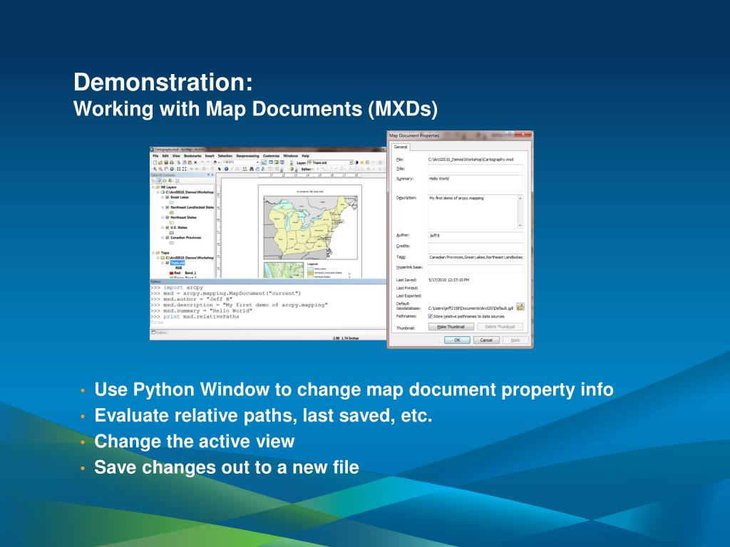 Ppt Python Map Automation Introduction To Arcpy Mapping Powerpoint