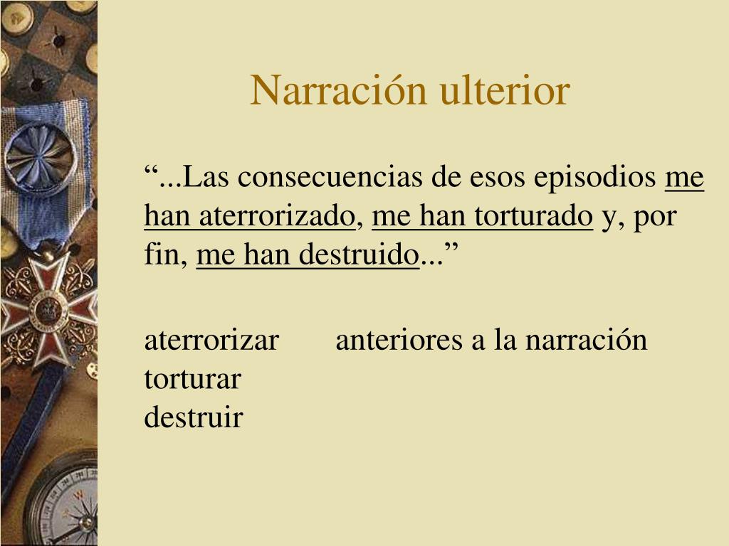 PPT - EL TIEMPO Y LAS VOCES EN EL RELATO LITERATIO PowerPoint ...